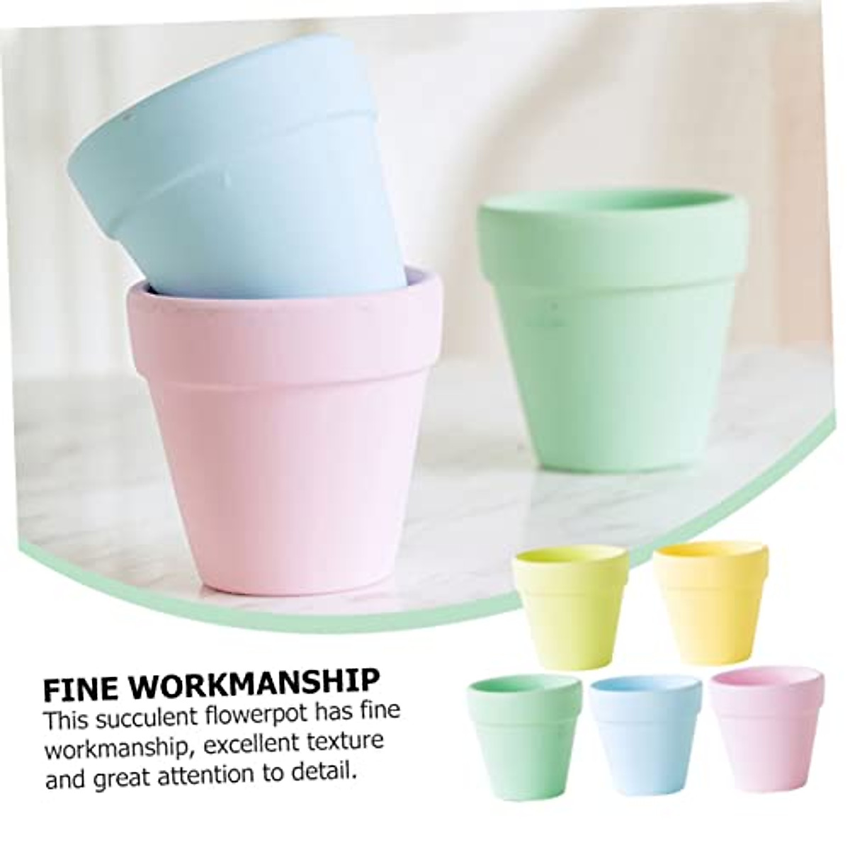 HANABASS 5pcs Bonsai Planting for Home Porcelain Landscape Planter Fleshy Green Vase Decoration Ceramic Pen Pink Flowing Xxcm Decorations Pot Pots Drainage Succulent Balcony Table Floral