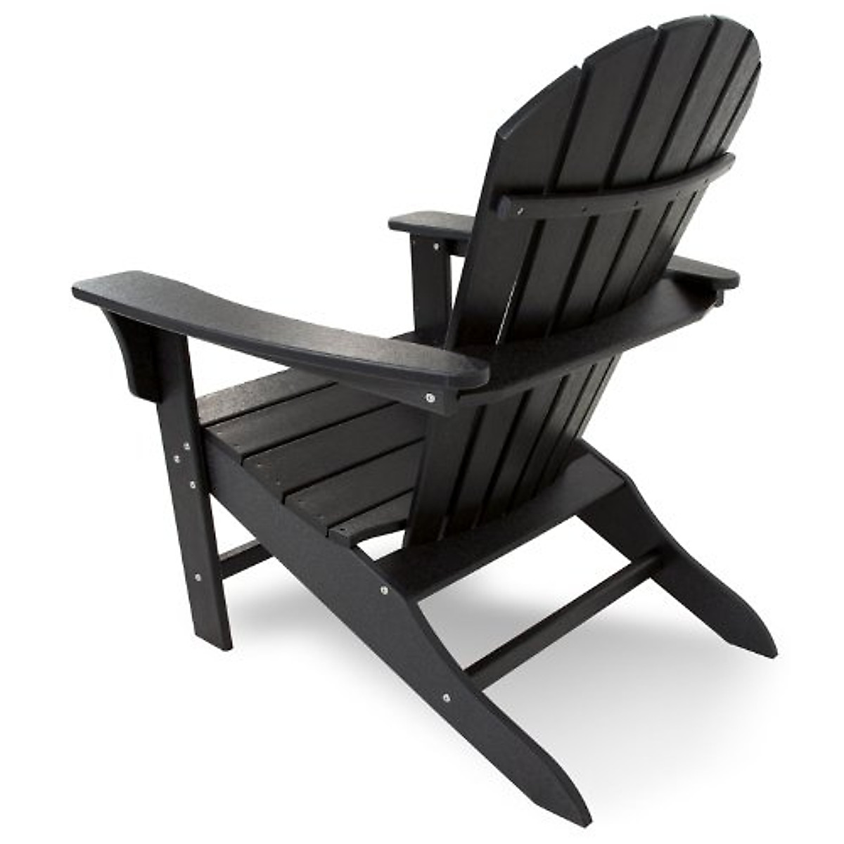 Trex Outdoor Furniture Yacht Club Shellback Adirondack Chair in Charcoal Black