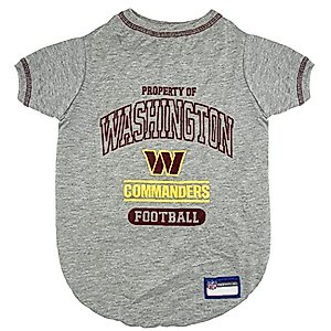 Pets First PET Shirt for Dogs & Cats - NFL Washington Commanders Dog T-Shirt, Medium. - Cutest Pet Tee Shirt for The Real Sporty Pup! (WAC-4014-MD)