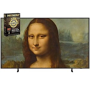 SAMSUNG QN55LS03BA 55" The Frame QLED 4K UHD Quantum HDR Smart TV + Deco Gear 4K HDMI 2.0 Cable w/Pure Copper Conductors x2 & CPS Exclusive 26 Months Protection Pack (BEACH-CPS-26M1500)