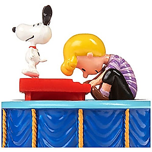 Department 56 Peanuts Village Accessories Snoopy Dancing Animated Musical Figurine, 3.71 Inch, Multicolor
