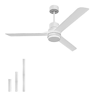 BECLOG Ceiling Fans with Lights and Remote, 52" Ceiling Fan Modern Noiseless Reversible DC Motor for Patio Farmhouse Bedroom Indoor/Outdoor