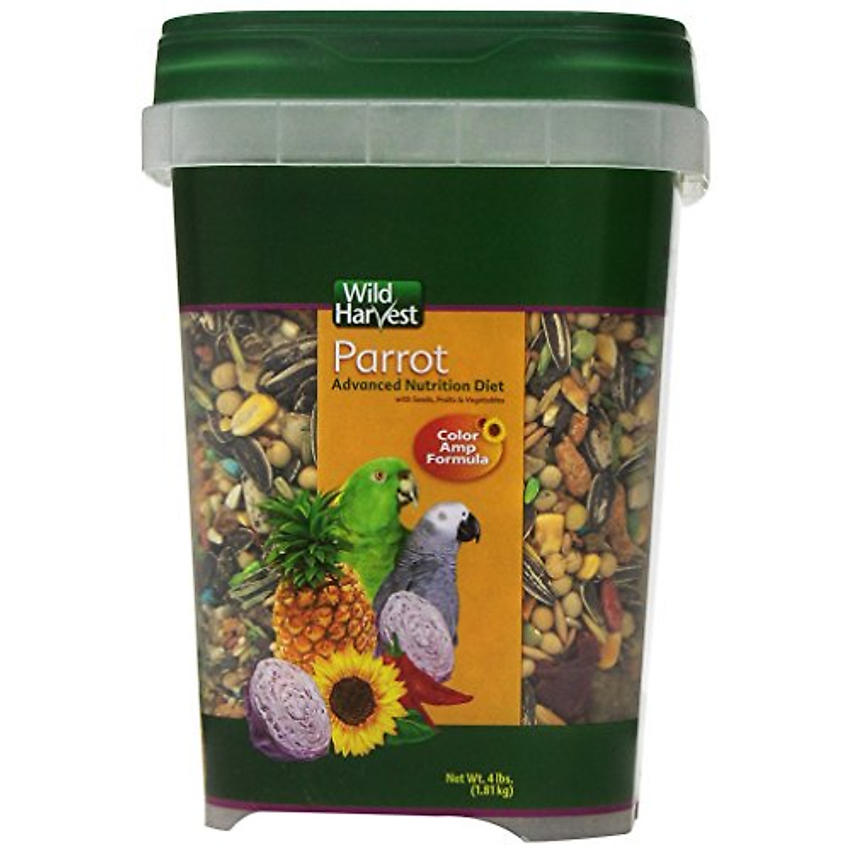 Wild Harvest WH-83542 Wild Harvest Advanced Nutrition Diet for Parrots, 4-Pound (Packaging May Vary)