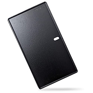 Uniflasy Cast Iron Reversible Grill Stove Top Griddle Pan 16 7/8" Skillet Flat Pan, Cast Iron Grll Griddle Plate for Charbroil 463420508 463420509 Gas Grills Replacement Parts, Cookware Accessories