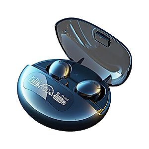 HORNORM True Wireless Earbuds Bluetooth Headphones Touch Control with Charging Case and LED Digital Display Bluetooth 5.2 HD Bass Sound Stereo Earphones in-Ear Built-in Mic Headset for Sport Work