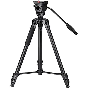 Barska AF13650 Professional Tripod with Fluid Head & Carrying Case for Spotting Scopes, Binoculars, Cameras, etc