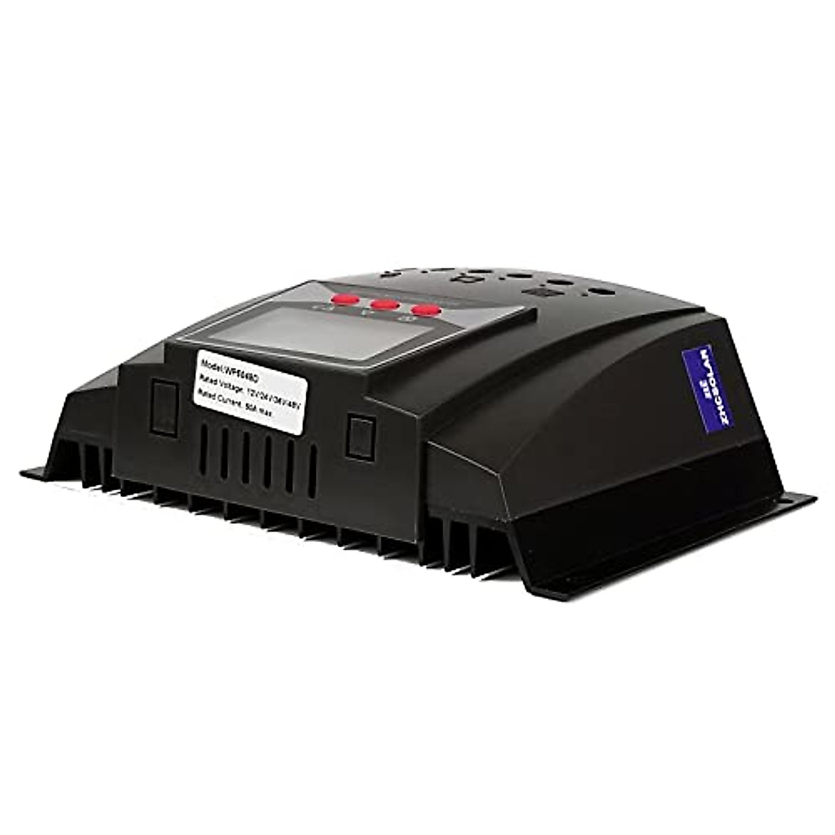 50 Amp Solar Charge Controller 48V 36 Volt 24V 12V Auto Switch, 50A PWM Panel Voltage Regulator for Lithium ion Lead Acid Lifepo4 Battery