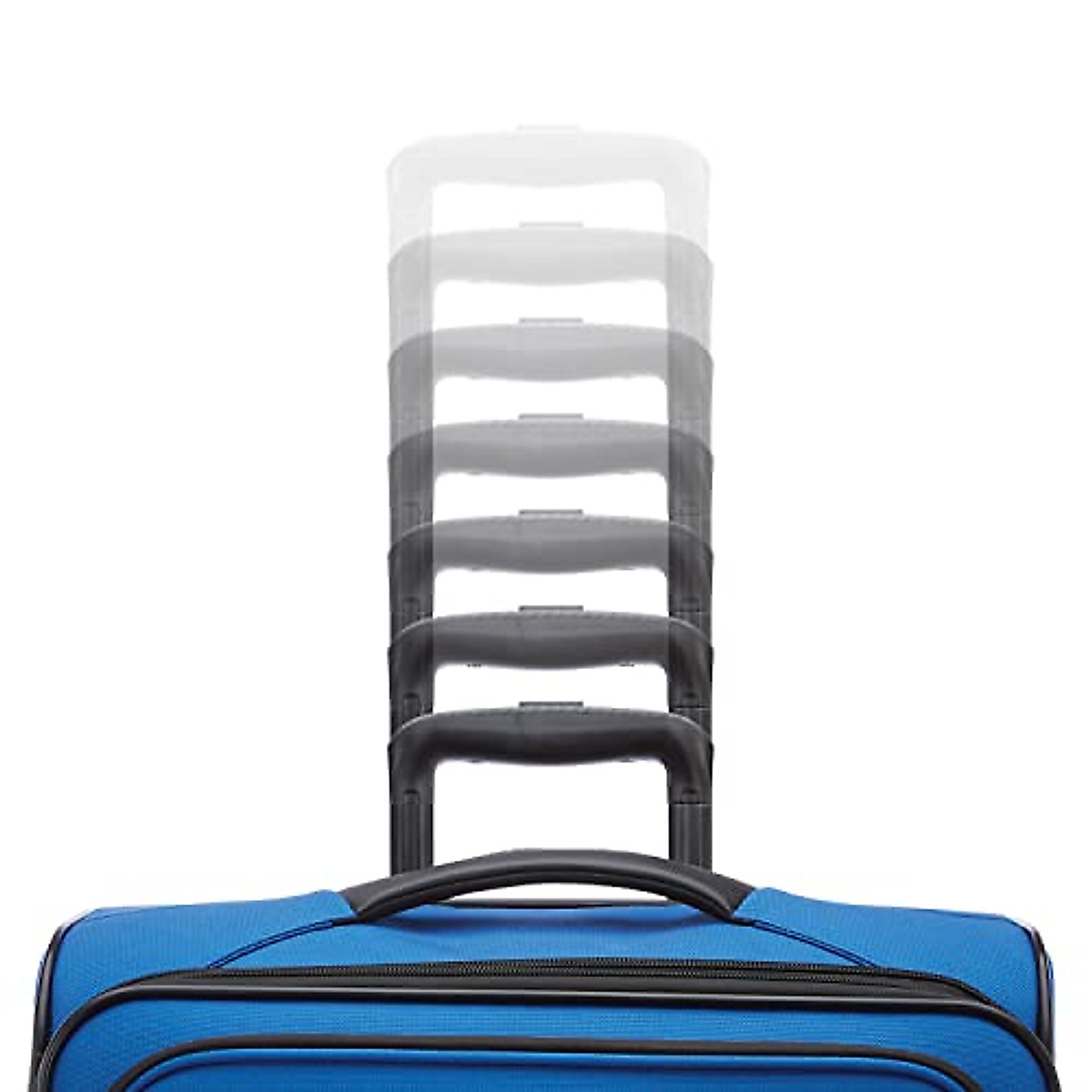 American Tourister 4 KIX 2.0 Softside Expandable Luggage with Spinners, Classic Blue, 2PC SET (Carry-on/Medium)