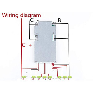 KNACRO 3.2v 20S 75V 64V 45A Iron Lithium Battery Battery BMS Protect Board
