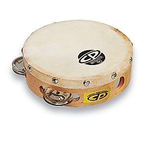Latin Percussion CP376 6-Inch Tambourine With Head Single Row