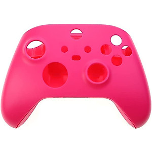 Front Faceplate Cover + Back Housing Shell Case with Full Buttons Tools for Xbox Series X S Controller Housing Shell Replacement (Pink)