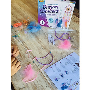 Peachy Keen Crafts Dream Catcher Kit for Kids & Teens - Makes 2 Dreamcatchers - Easy-to-Follow Instructions, Perfect Dreamcatcher Kit for Room Decor, Ages 8-Teen