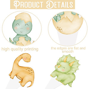 Dinosaur Baby Shower Decorations 48pcs Dinosaur Cupcake Toppers Baby Dinosaur Theme Cupcake Picks for Dino Birthday Party Decoration for Dinosaur Party Dino Roar Theme Baby Showet Supplies