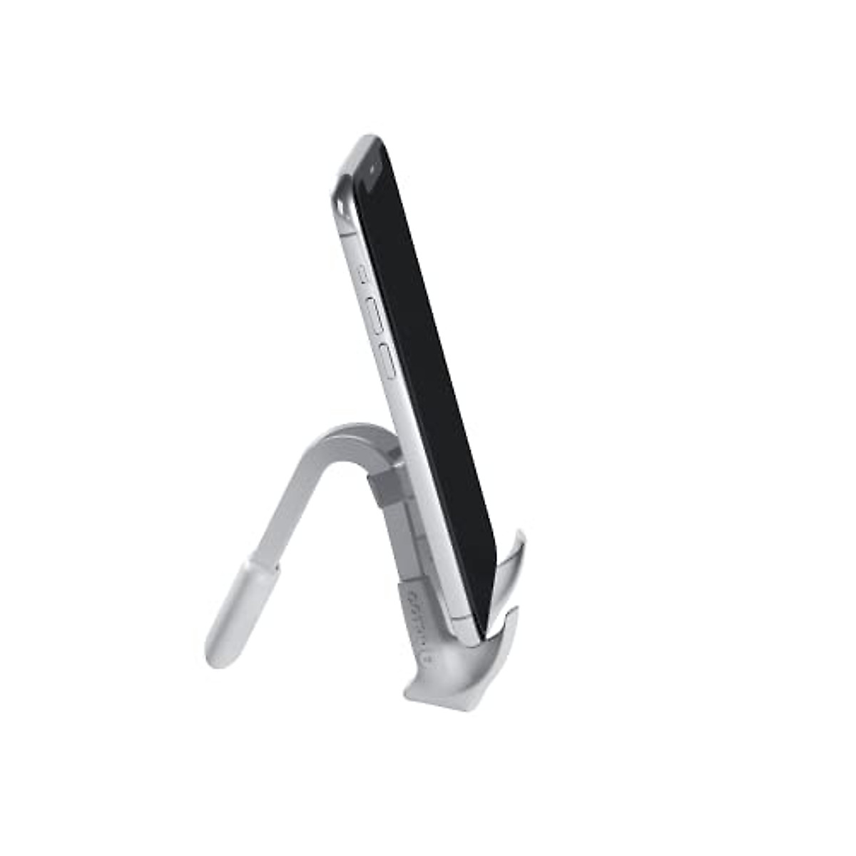 Octoo Litestand Mini, Cell Phone Stand, Phone Dock: Cradle, Holder, Stand for Office Desk - Silver