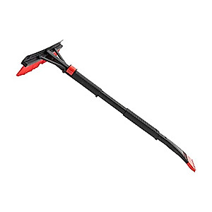 Oskar 22" Folding Snow Brush, Detachable Ice Scraper, Two-Way Brush and Squeegee, Compact Collapsible Design, Auto Window Snowbrush, Windshield Broom for Trucks, Car, SUV