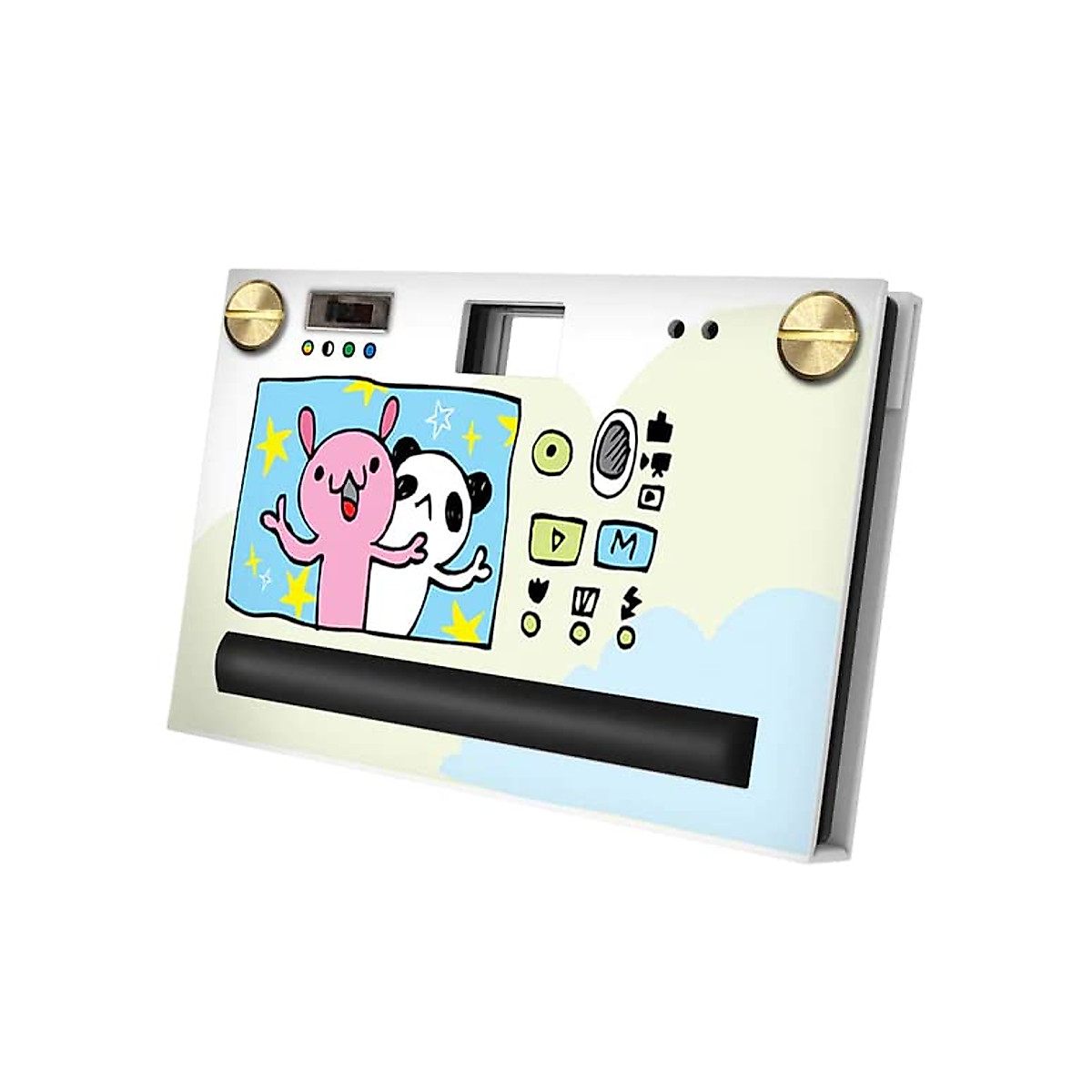 Paper Shoot Camera | Case Only - (Multiple Designs) Blue Hand Drawn