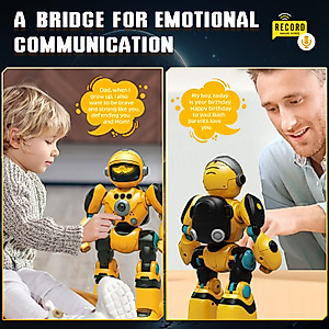 FUUY Robot Dog Toys for Girls Toys Interactive Robot Toy FollowMe Robot for Kids 5-7 Intelligent Remote Control Dog with Sing Dance AI Robotics for Kids Age 3 4 5 6 7 Chrismas Birthday Gifts Girls