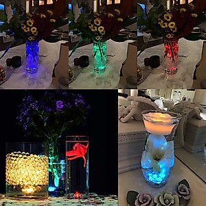 Alebew Underwater Led Lights with Remote, Waterproof Multi Color Submersible Led Lights Battery Operated Pool Lights for Halloween Christmas Party-10 Pack