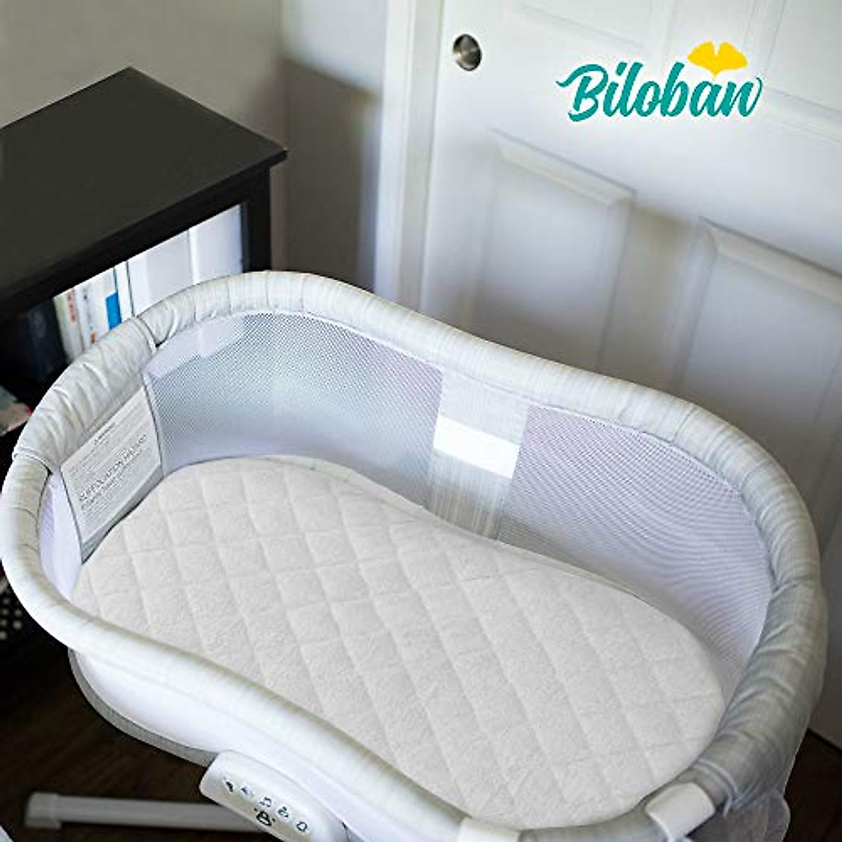 5 Count Changing Pad Liner, Waterproof Larger Changing Pad Cover 28" X 15", Cotton Terry (Solid Improved Thickness) / Bassinet Mattress Pad Cover, Waterproof, 2 Pack, Ultra Soft Bamboo Sleep Surface