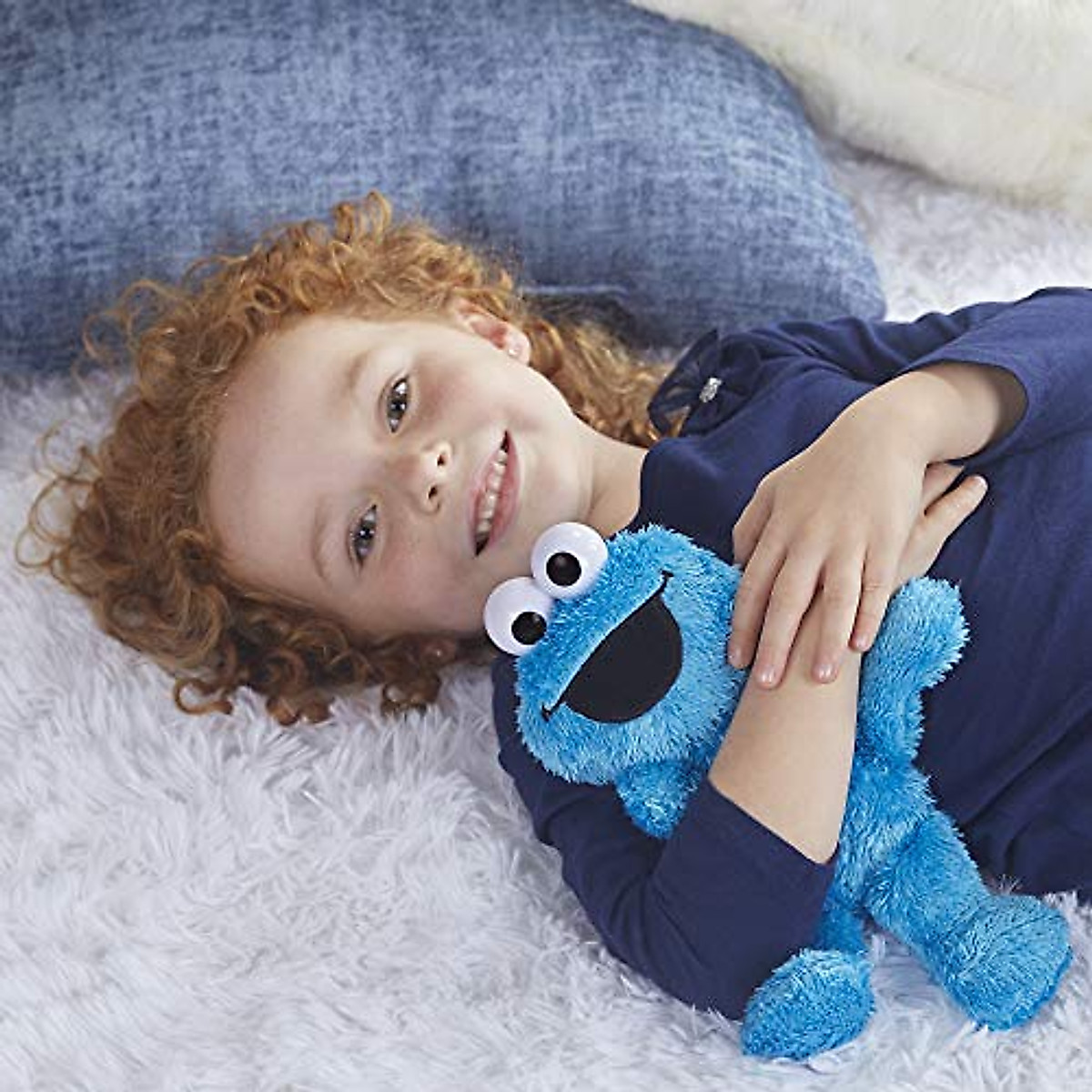 Sesame Street Little Laughs Tickle Me Cookie Monster, Talking, Laughing 10-Inch Plush Toy for Toddlers, Kids 12 Months and Up