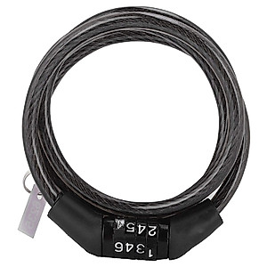 No Key Waterproof Passwords Bike Security Lock, Anti-Theft Bike Coded Cable Lock, Easy to Operate, Mountain Bicycle Children for Bike Home