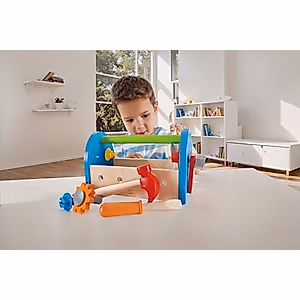 Hape Fix It Kid's Wooden Tool Box and Accessory Play Set