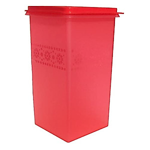 Tupperware Cracker Keeper Saltine Saver Container in Watermelon Red