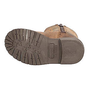 Smoky Children's Kid's Toddlers Brown Distress Leather Western Cowboy Boot