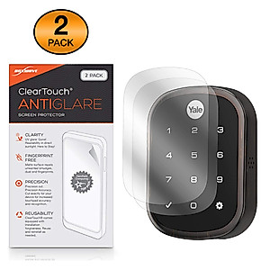 BoxWave Screen Protector Compatible with Yale Assure YRD256 SL - ClearTouch Anti-Glare (2-Pack), Anti-Fingerprint Matte Film Skin for Yale Assure YRD256 SL