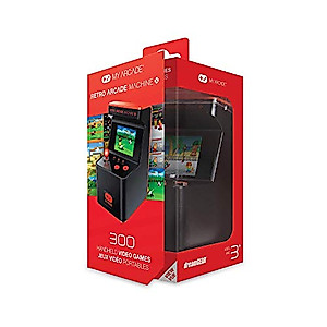 My Arcade Retro Arcade Machine X Playable Mini Arcade: 300 Retro Style Games Built In, 5.75 Inch Tall, AA Battery Powered, 2.5 Inch Color Display, Illuminated Buttons, Speaker, Volume Control
