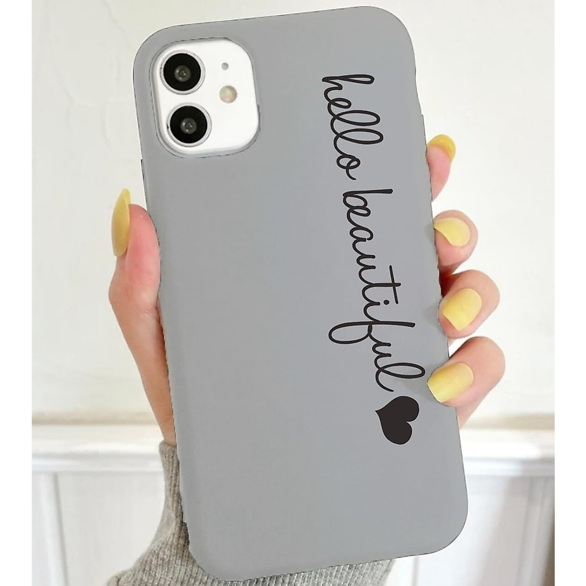 3x Hello Beautiful Rearview Mirror Decal,Vinyl Car Decals For Women,Vanity Mirror Stickers,Girl Car Decal Gifts,Car Window Decal,Car Mirror Sticker,Car Window Decal, Self Affirmations Decal