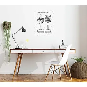 Atari 2600 Controller Patent Print Gunmetal (8.5" x 11") M10701