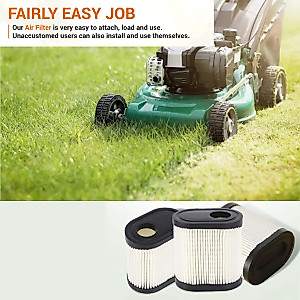 2pack 36905 Air Filter Replacement For Toro Recycler 22 GTS 6.5HP 20016 20017 Tecumseh 740083A LEV100 LEV115 LEV120 OVRM105 OVRM65 TVS115 TVS120 Toro Craftsman Lawn Mower Air Cleaner