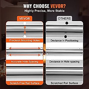 VEVOR Linear Rail Slide SBR20-800mm 2 PCS and 4 PCS SBR20UU Slide Blocks Linear Guide Rail and Bearings Kit for Automated Machines DIY Project CNC Router Machines