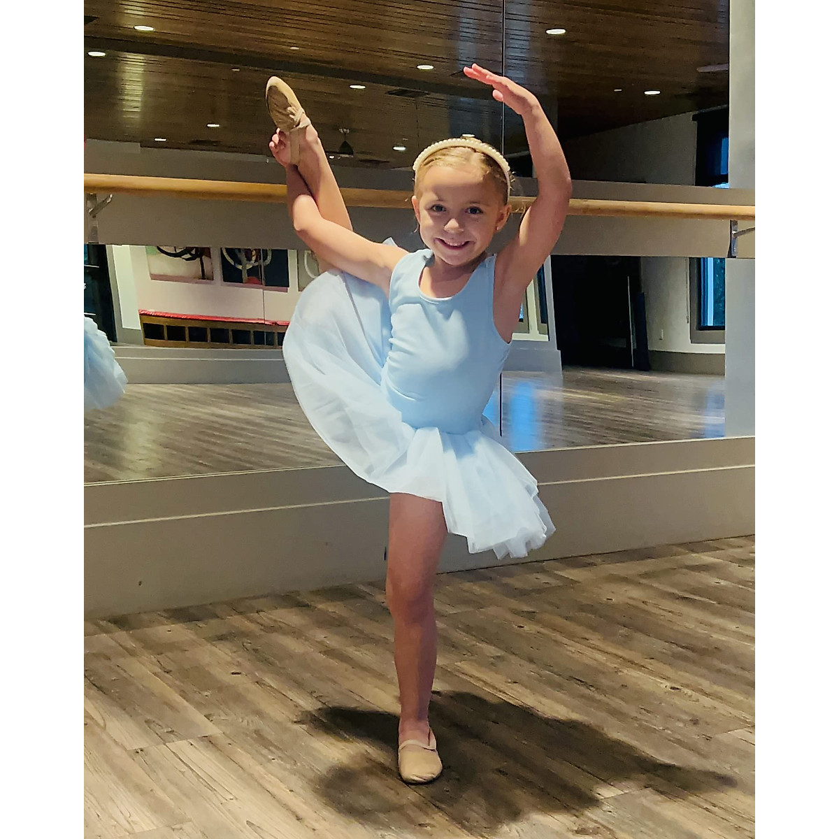 Stelle Half Soles Dance Shoes Women Men Canvas Lyrical Pirouette Ballet Shoes Turners Dance Shoes for Contemporary (Tan, 7.5/8.5)