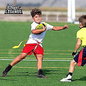 Street Legends Youth Football for Kids, Graffiti Printed Composite Leather Size 8 Football- Includes Pump, Made for Training, Practicing, & Recreational Play, Volt