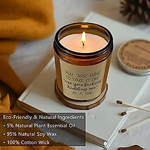 MOVNO Scented Candles(9 Oz) - Funny Gifts for Women, Men - Best Friend, Friendship Gifts, Coworker Gifts for Women - Relaxing, Birthday Gifts for Women, Men, Friends, Husband, Wife, Mom, Sister