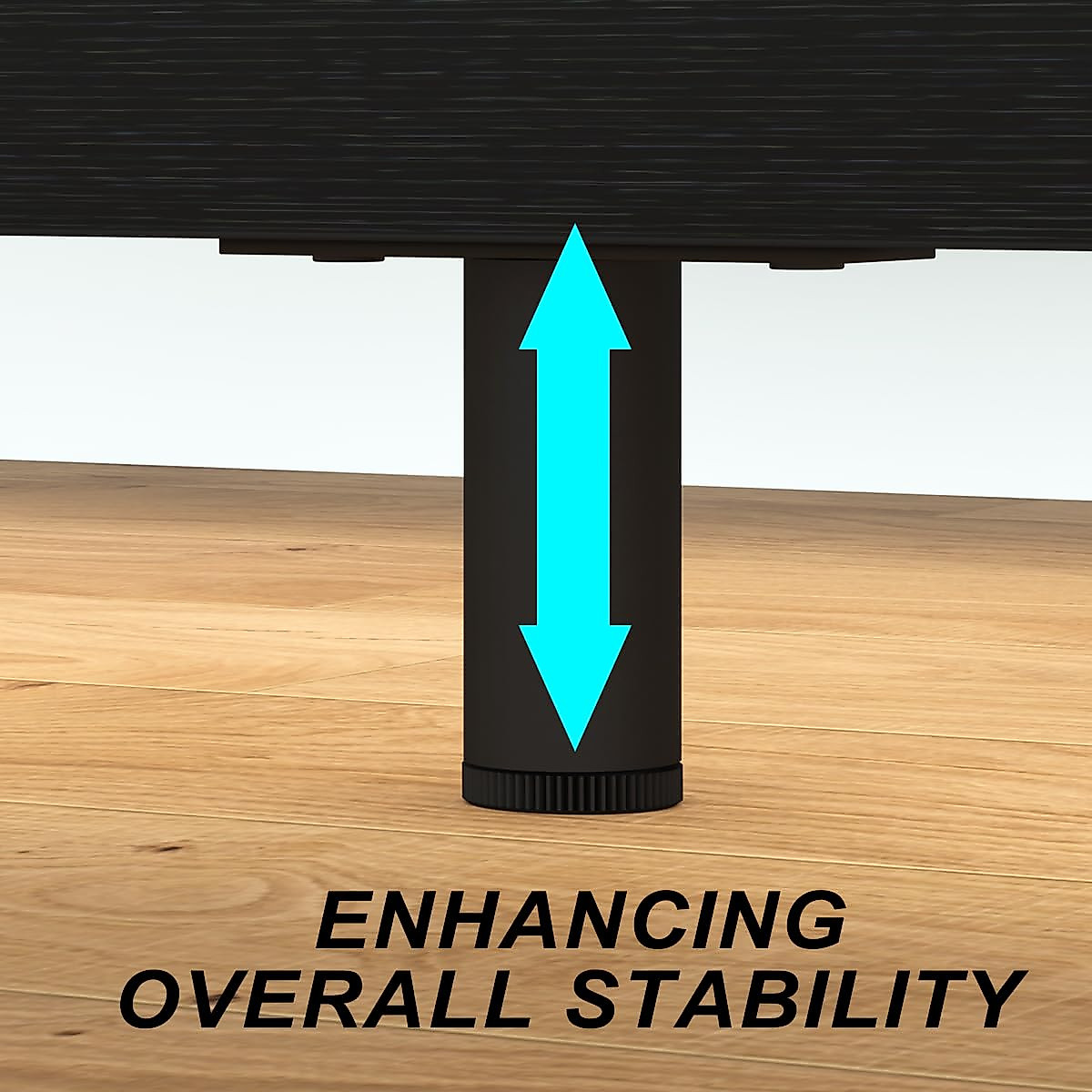 IBF Horizontal Cube Book shelf, Industrial Modern Open Bookshelf, Low Wide Home 5 Cube Storage Organizer Long Shelf for Bedroom, Short Wood and Metal Cubby Book Shelf for Living Room, Black Oak, 47 In