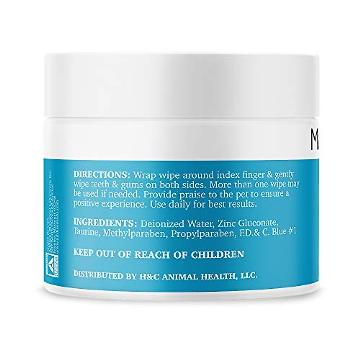 Maxi-Guard Dental Cleansing Wipes for Dogs, Cats, Horses and Companion Animals (100 Wipes), Light Blue/White