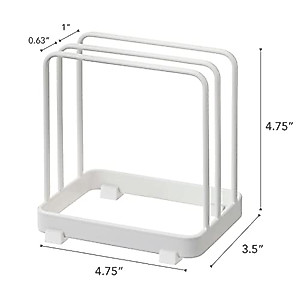 Yamazaki Home Plate Cutting Board Stand – Kitchen Storage Rack Holder Organizer