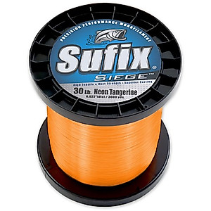 Sufix Performance Ice Fuse Fishing Line, Fluorescent Neon Fire, 8-Pound