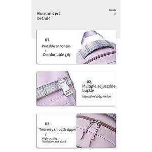 Festa Park Kawaii Japanese Backpack for Women Girls, Aesthetic Cute Backpack with Pendent Pink, Durable Fashion School Bookbag for Girls (Purple)…