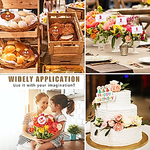 200 Pcs Metal Floral Place Card Holder Picks 13.4 Inch Photo Picture Clip Holder Gold Gift Card Holders for Flower Arrangements Wedding Birthday Baby Shower Party Favor (Heart Style)