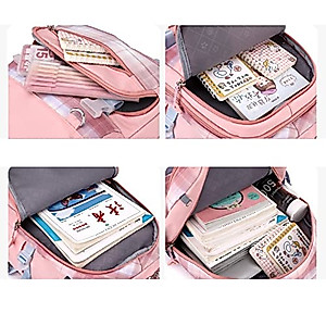 taimowei Kawaii Middle School Cute Back to School Large Capacity College Aesthetic Backpack for Teen Girls (Blue-d)