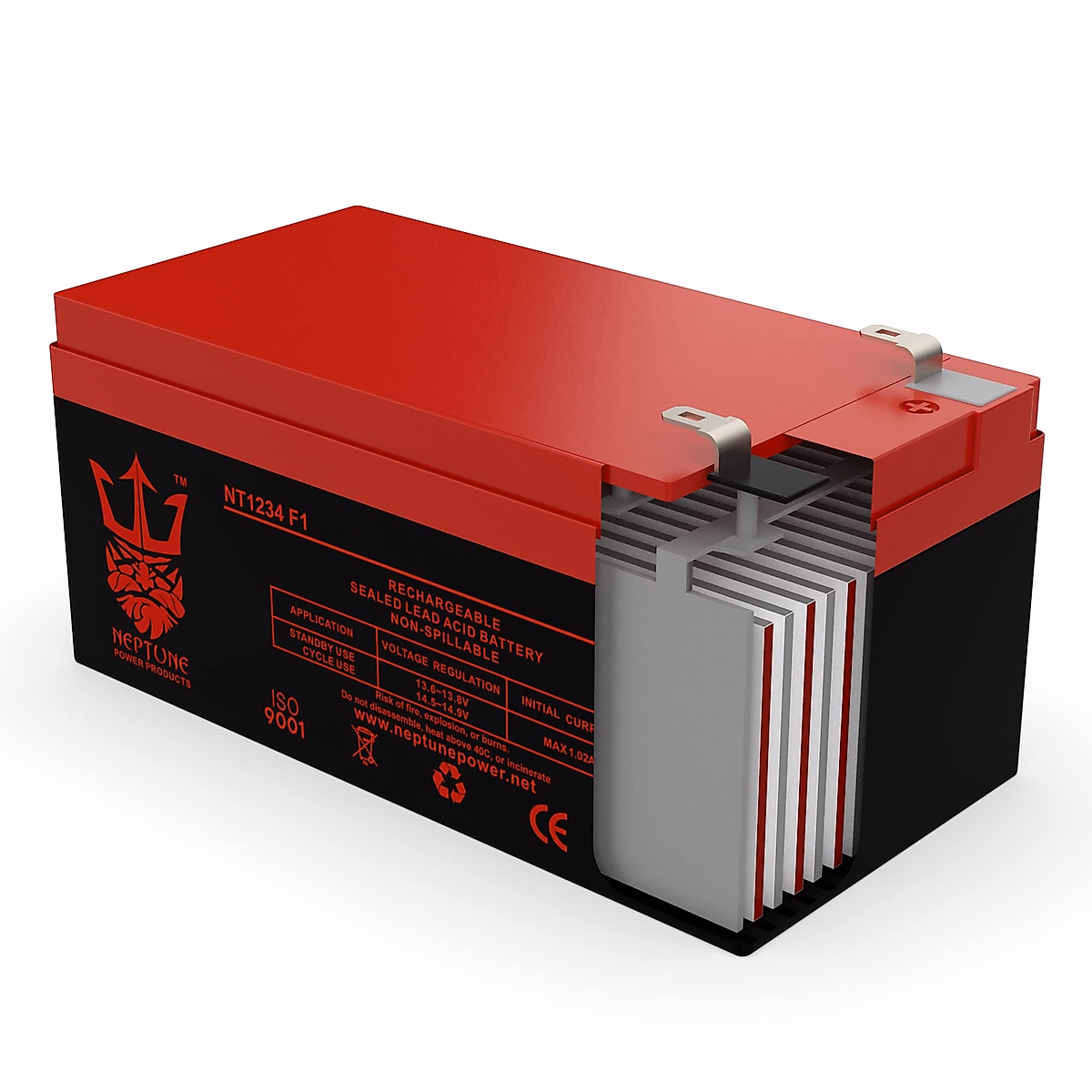 Neptune 12V 3.4AH Replacement Battery for Powersonic RBC35 WP3-12