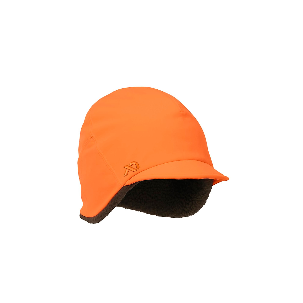 First Lite Tundra Brim Beanie - Warm Fleece Hunting Hat - Hunters Orange - Medium