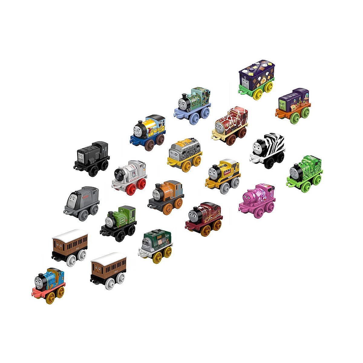 Thomas & Friends MINIS Toy Train 20 Pack for Kids Miniature Engines & Railway Vehicles for Preschool Pretend Play (Amazon Exclusive)