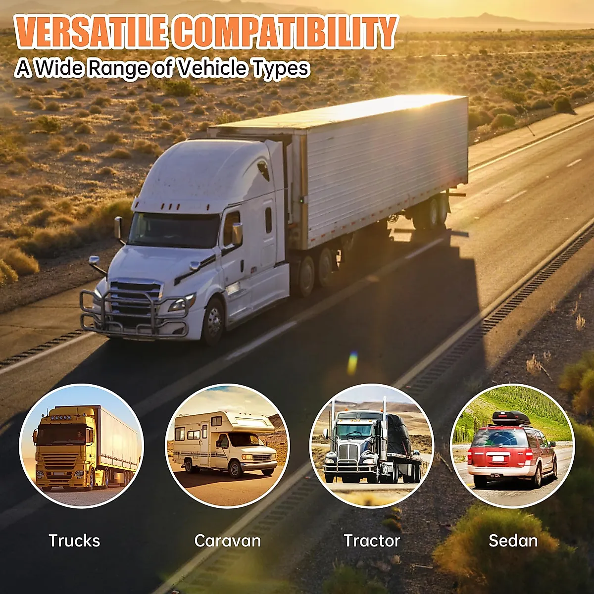 ATMOREA Tire Pressure Monitoring System RV TPMS with 6 Sensors 7 Alert Modes & Real Time Display Pressure&Tempereture Auto Sleep Mode