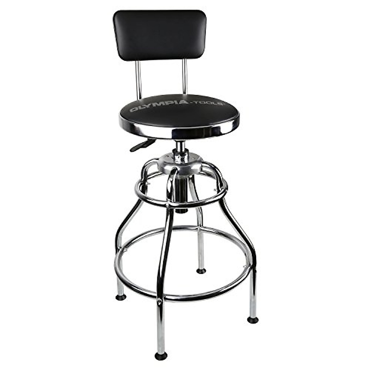 Olympia Tools 82-738 Adjustable Hydraulic Stool, Black