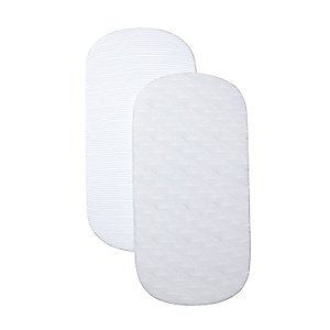 BEABA by Shnuggle Full Size Crib Fitted Sheets, Crib Sheets, Crib Mattress Baby Bedding Set, Sheets for Baby Crib, Pack of 2 Fitted Sheet Set, (Cloud)